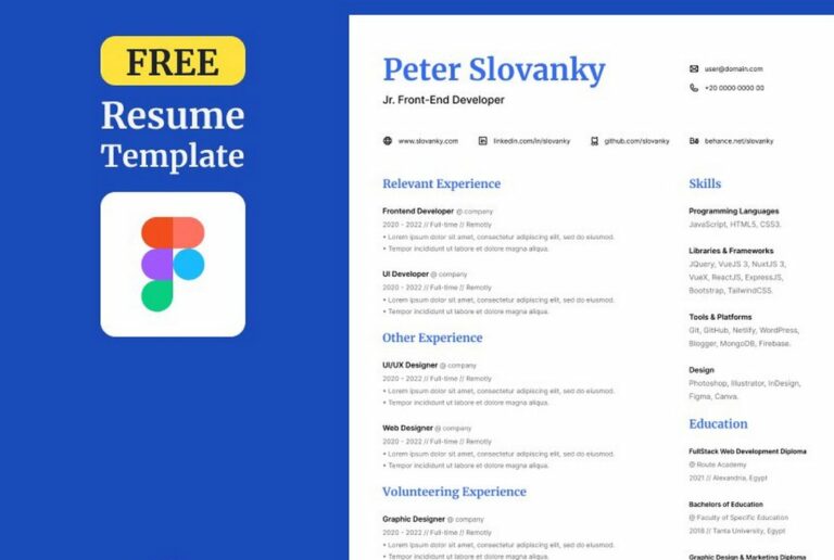 20+ Best Figma Resume & CV Templates | Design Shack