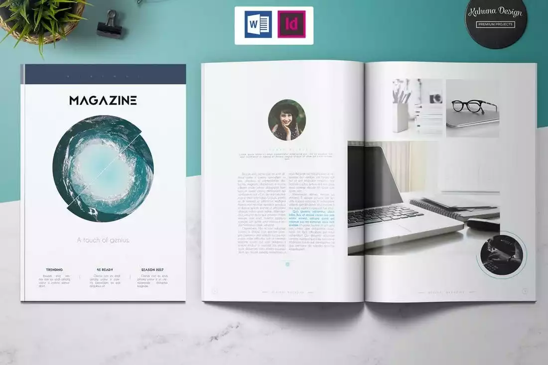 Clean Minimal InDesign Magazine Template | Design Shack