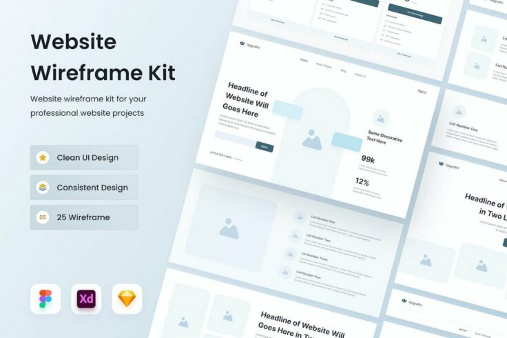 40+ Website Wireframe Templates (For Sketch, Photoshop + More) | Design ...