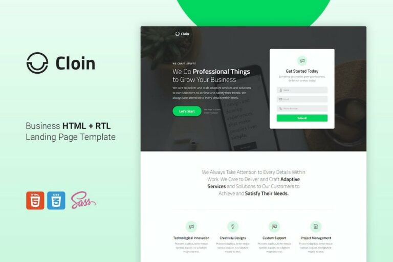 45+ Clean & Minimal Landing Page Templates (Free & Pro) | Design Shack