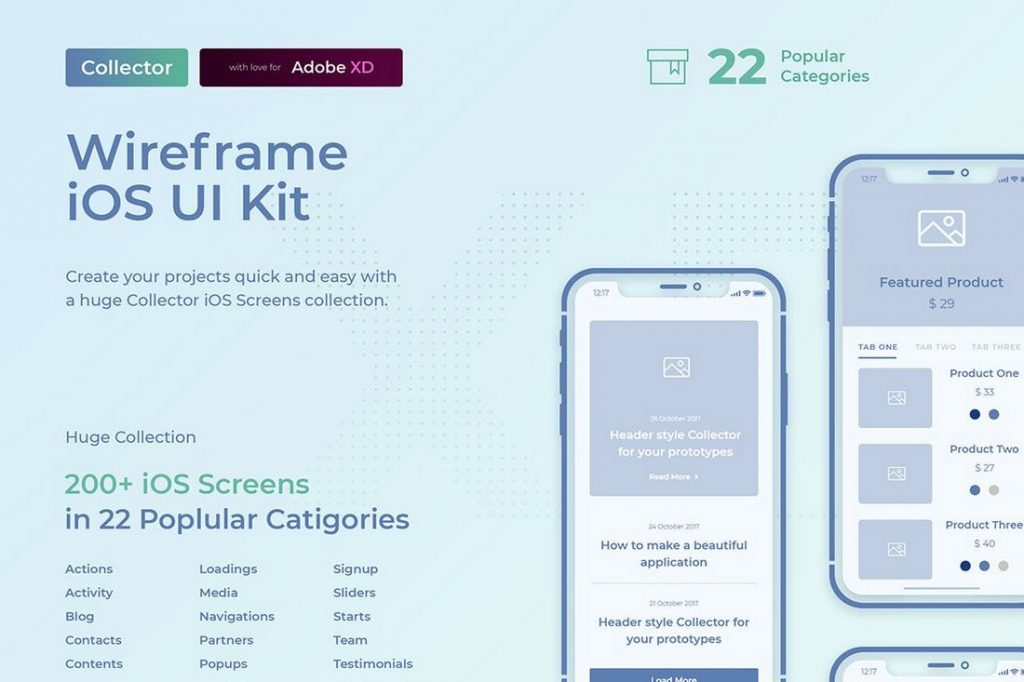 35+ Mobile App Wireframe Templates: iPhone + Android | Design Shack