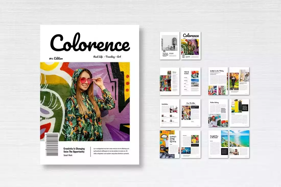 Colorence Creative InDesign Magazine Template | Design Shack