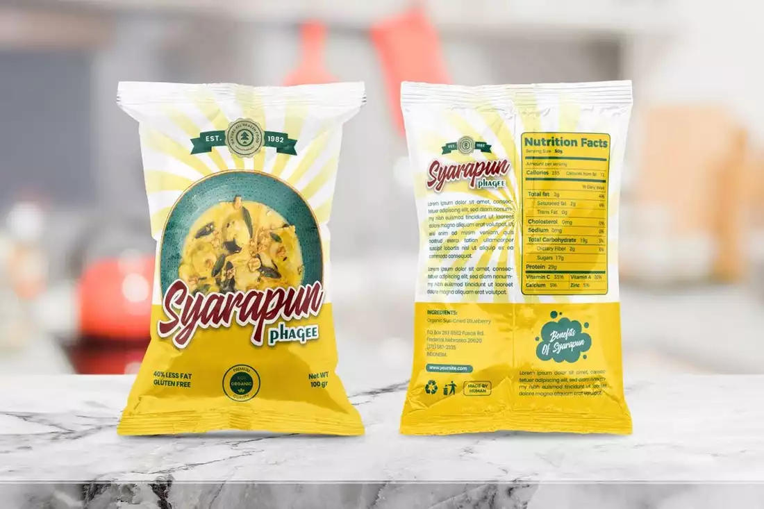 Colorful Snack Packaging Template | Design Shack