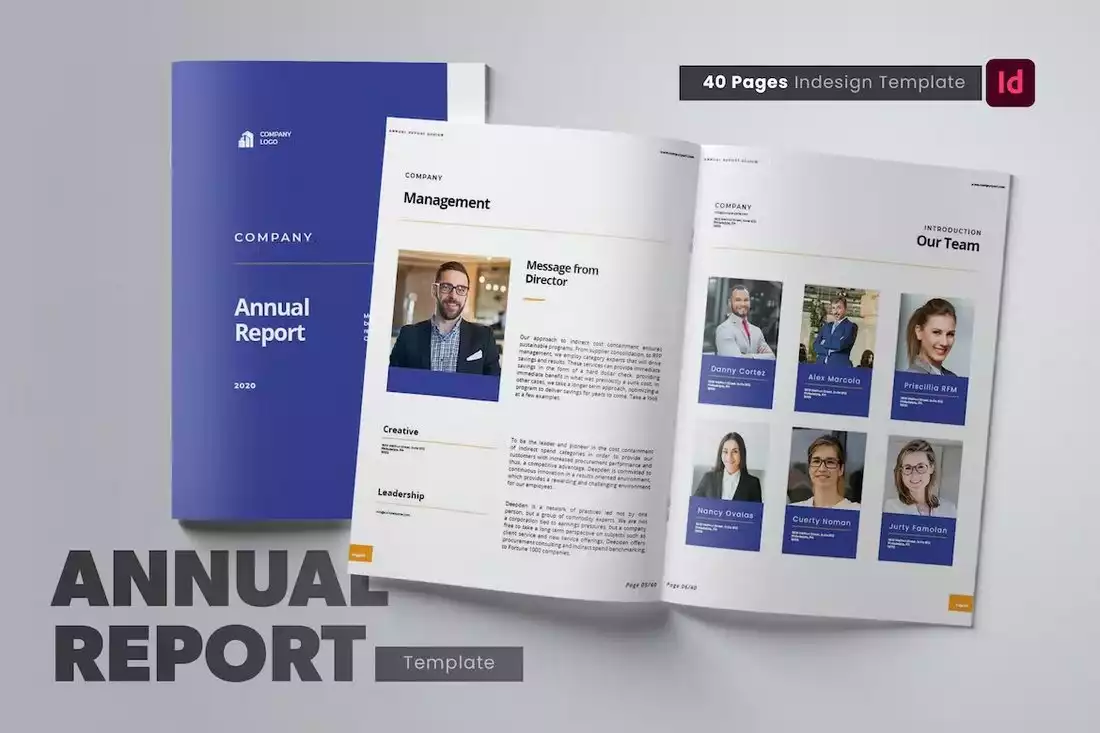 Company Annual Report Word Template | Design Shack
