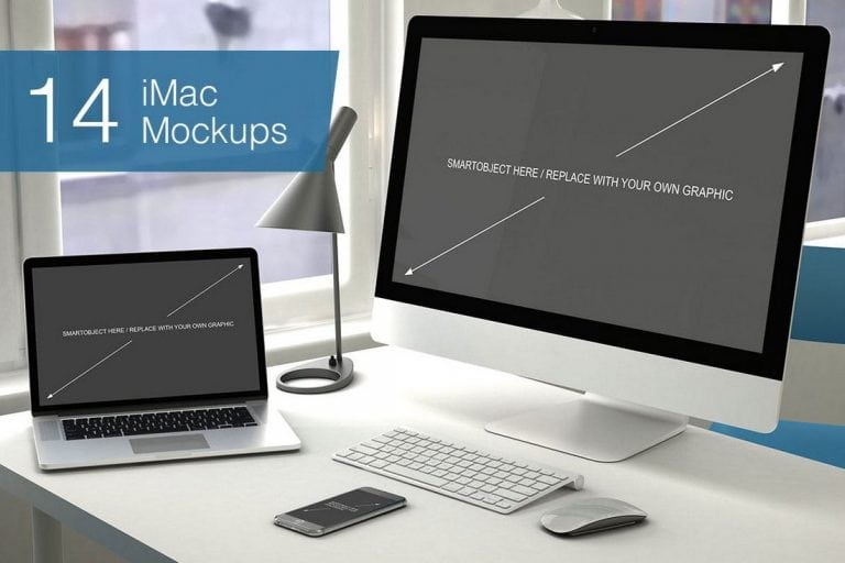 35+ Desktop Computer Mockup Templates | Design Shack