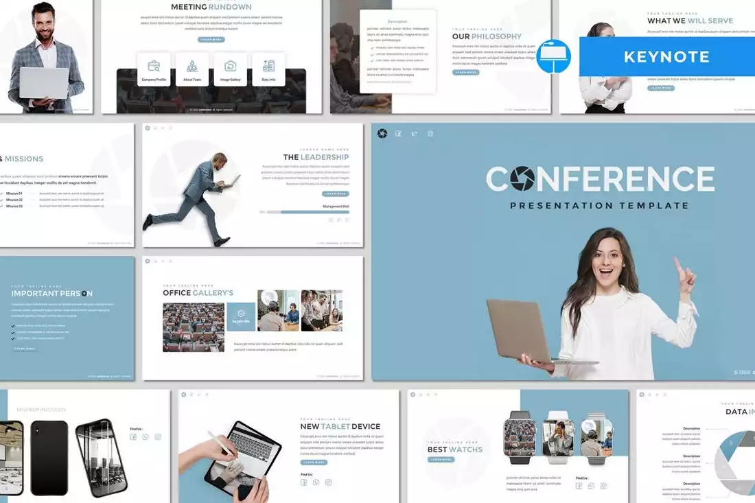 Conference Simple Keynote Template | Design Shack