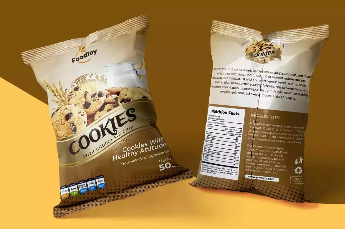 Cookies Bag Packaging Template | Design Shack