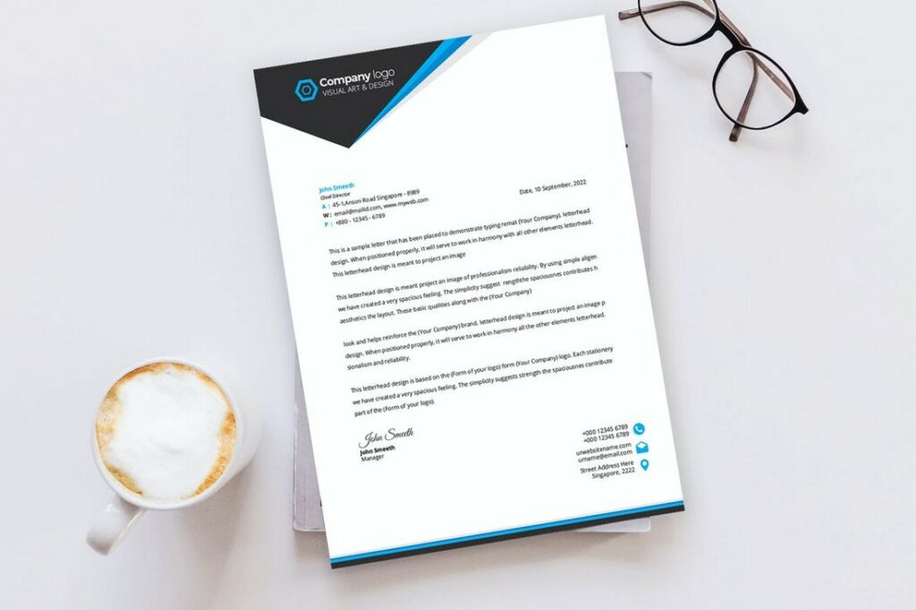 20+ Best Business Letterhead Ideas & Templates (Word, PSD, & AI ...