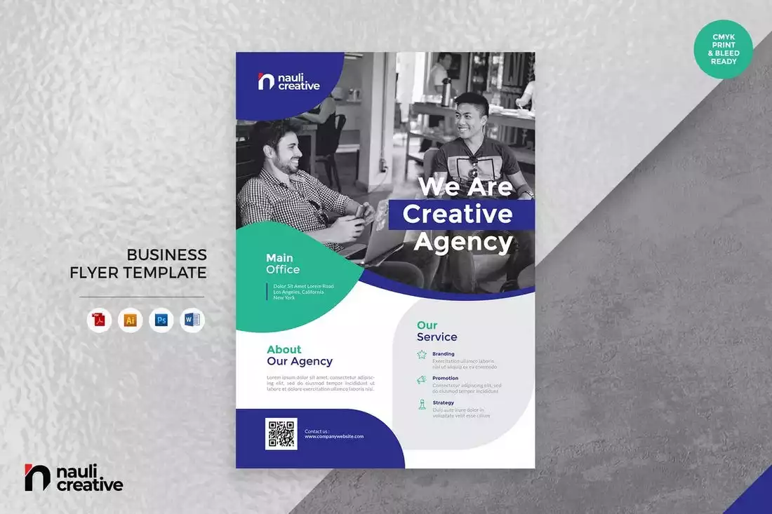 Corporate Business Flyer Word Template | Design Shack