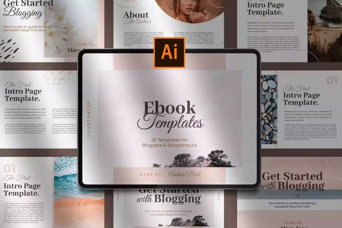 Creative Blogger Ebook Templates | Design Shack