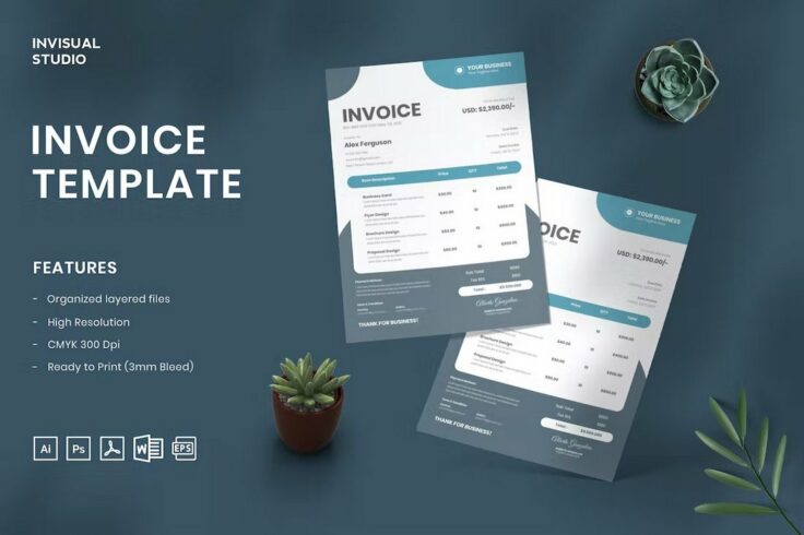 25+ Best Invoice Templates for Word (Free & Pro) 2024 | Design Shack