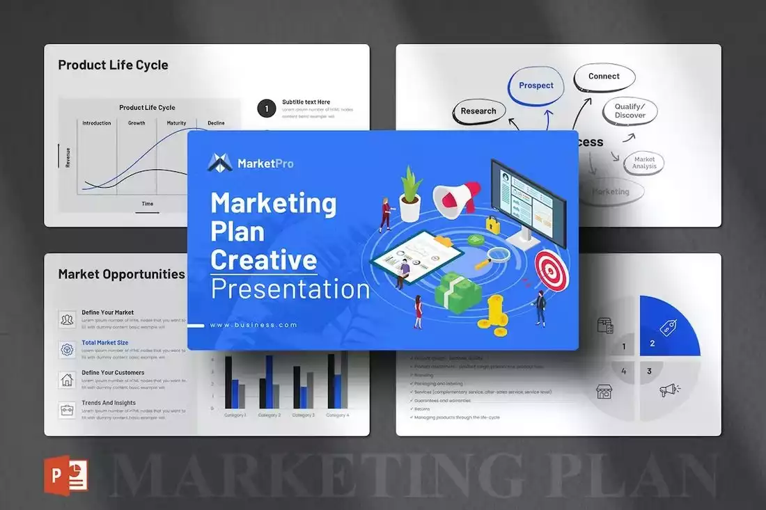 Creative Marketing Plan PowerPoint Template | Design Shack