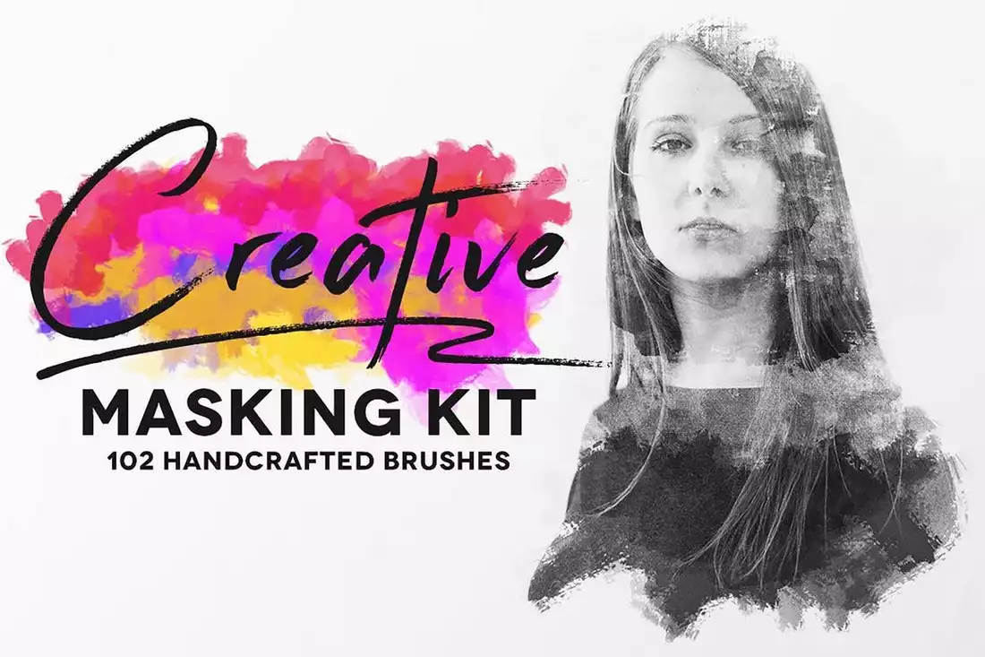 Creative Masking Kit 100+ Photoshop Brushes | Design Shack