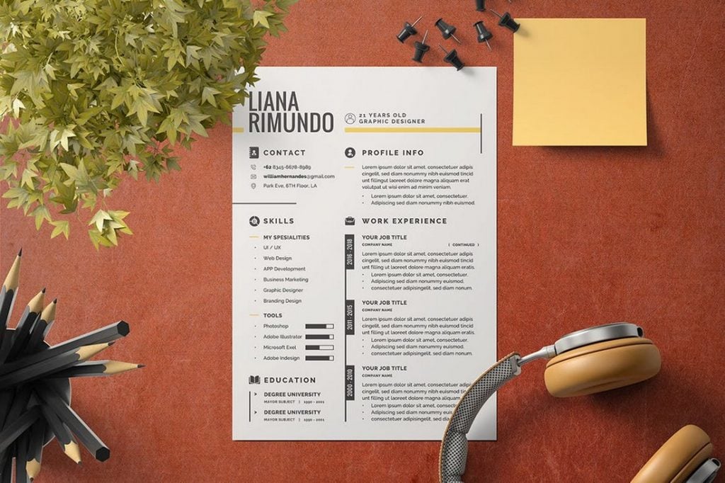 50+ Best CV & Resume Templates 2021 - Shack Design