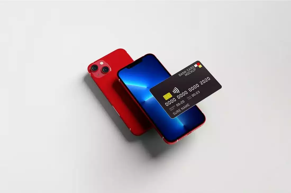 Credit Card and iPhone Mockup Template | Design Shack