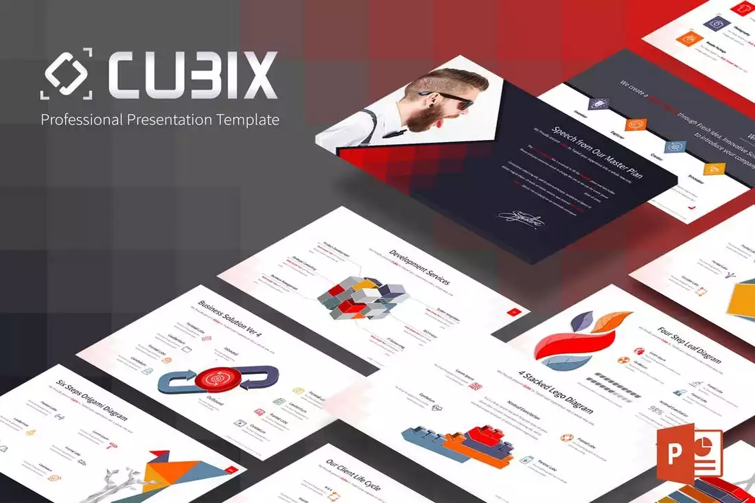 Cubix Technology PowerPoint Template | Design Shack