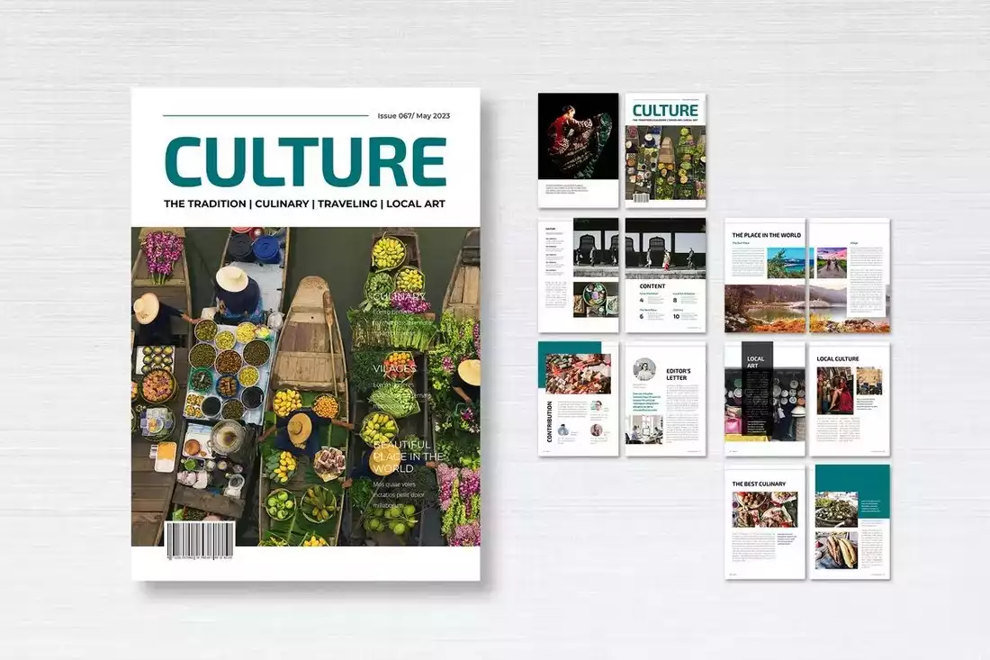 Culture Magazine InDesign Template | Design Shack