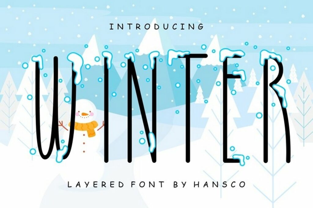 25+ Best Winter, Ice & Snow Fonts (Free & Pro) | Design Shack