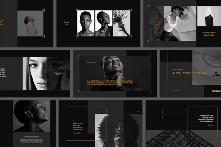 25+ Best Black & White PowerPoint Presentations | Design Shack