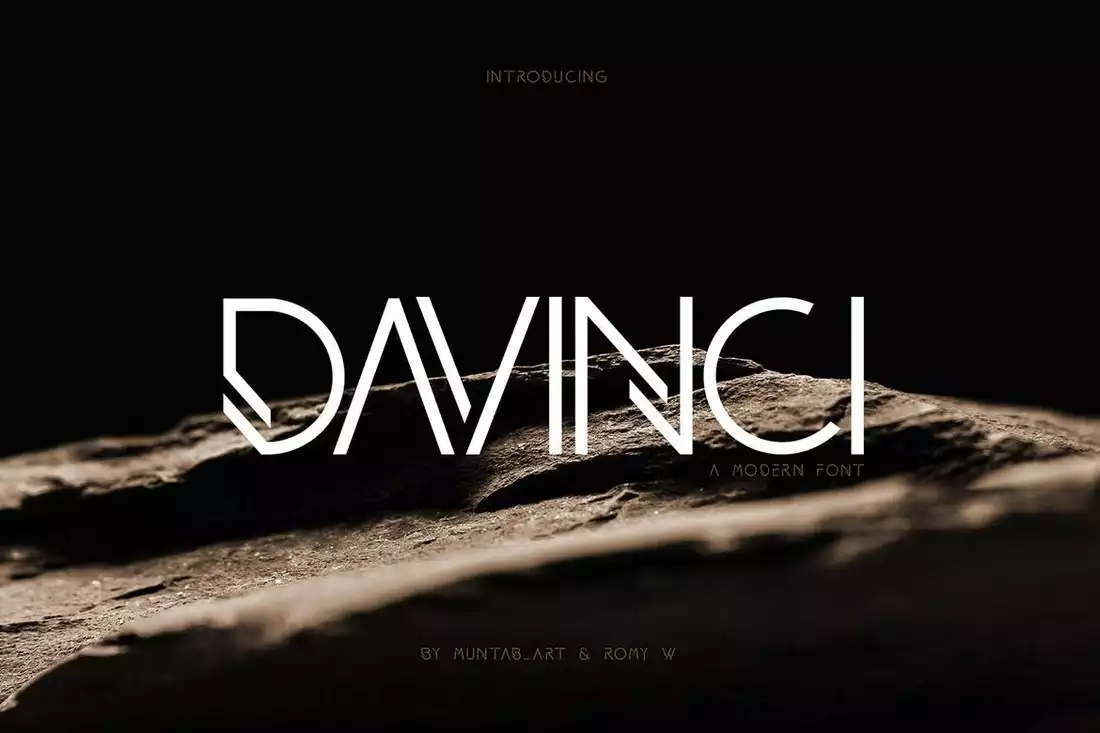 DAVINCI Stylish DJ & Techno Font | Design Shack