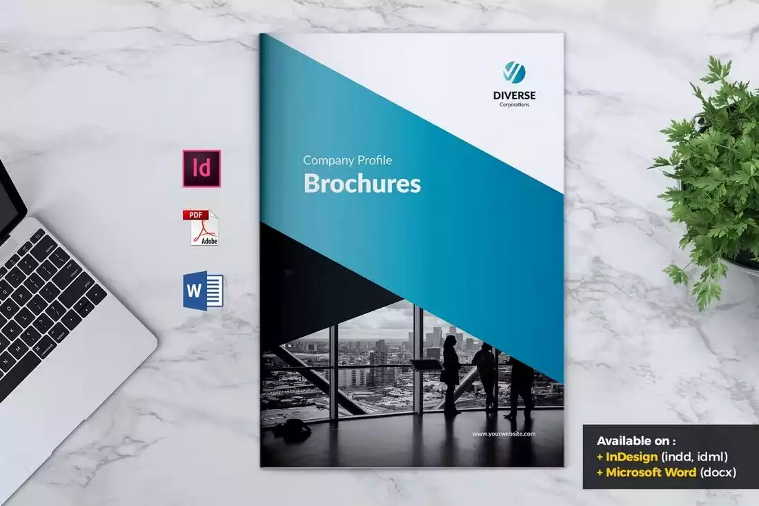 DIVERSE Professional Company Profile Template | Design Shack