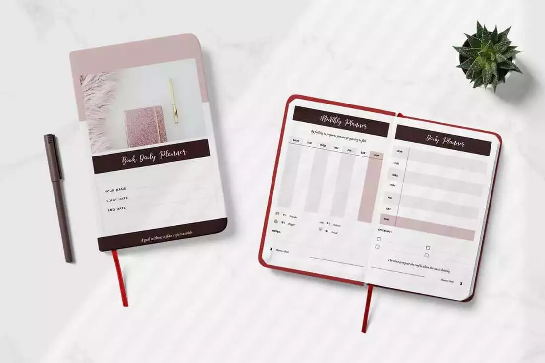 Daily Creator Planner Book Template | Design Shack
