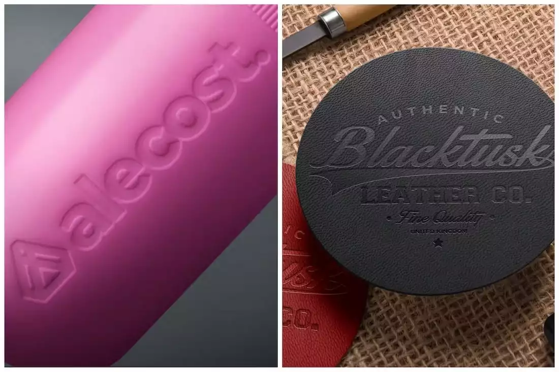 Debossed Effect Logo Mockups | Design Shack