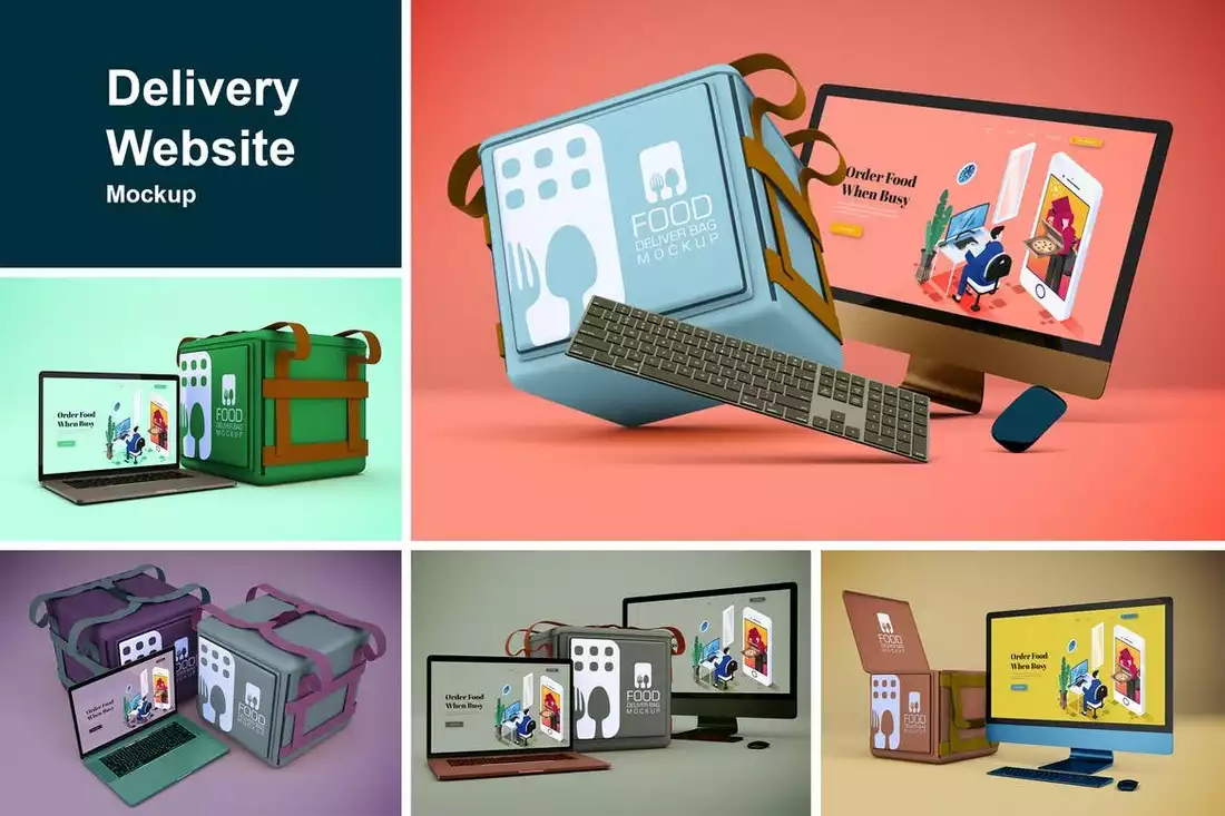 Delivery App & Website Mockup Templates | Design Shack