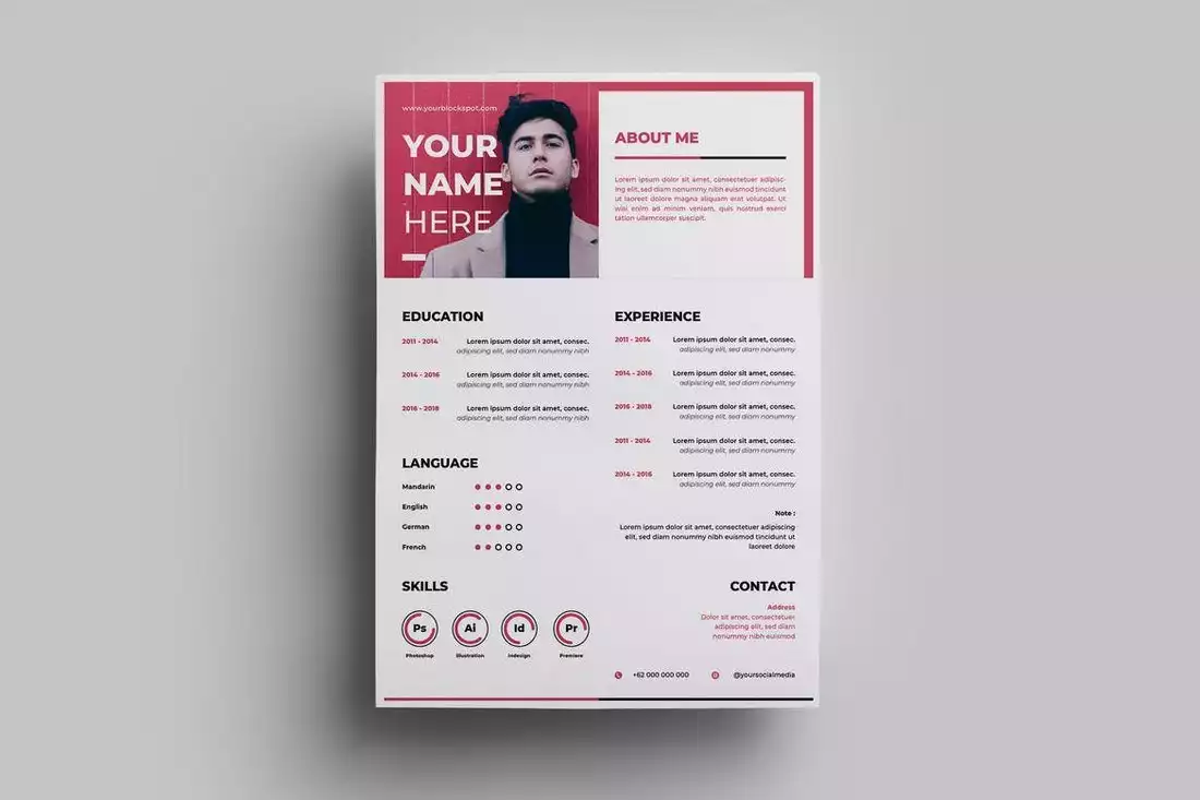 Red & Black Resume Template | Design Shack
