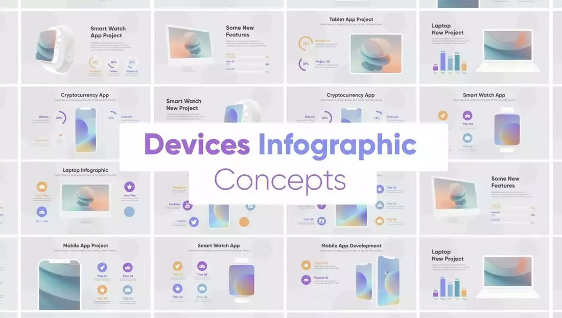 Device Infographics Premiere Pro Templates | Design Shack