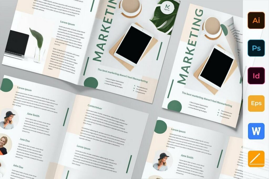 20+ Best Marketing & Sales Brochure Template Examples | Design Shack