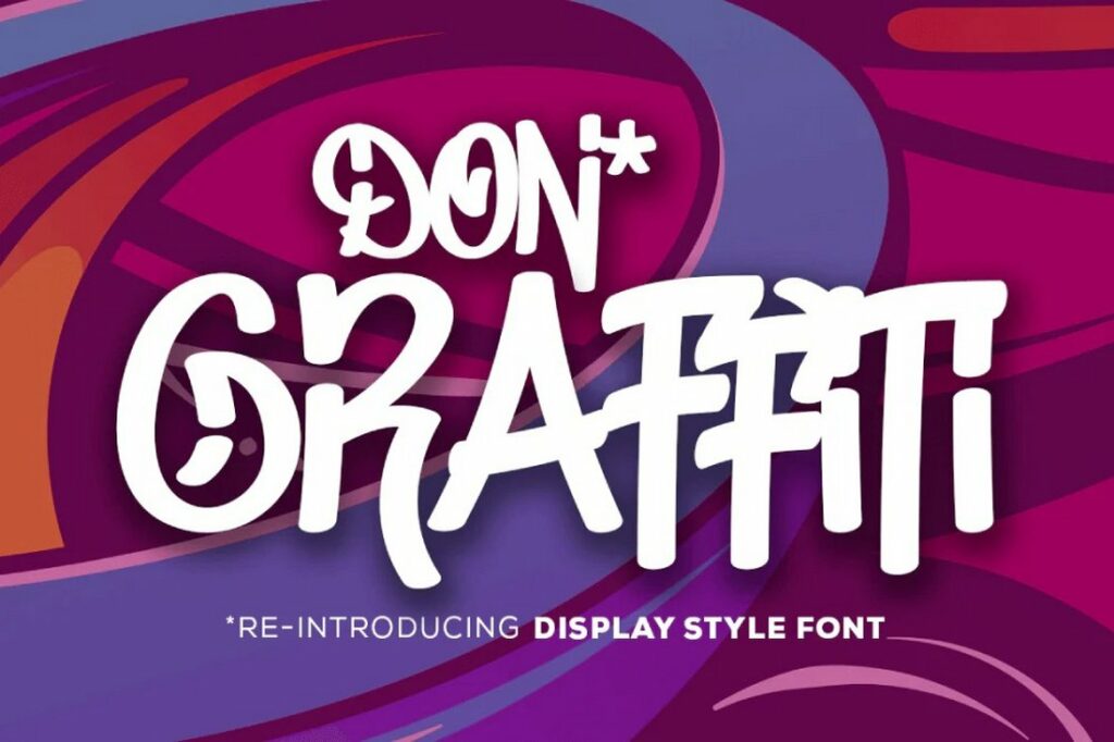 25+ Best Graffiti Fonts (Bubble, Drip, Tag & Cursive Graffiti Styles ...