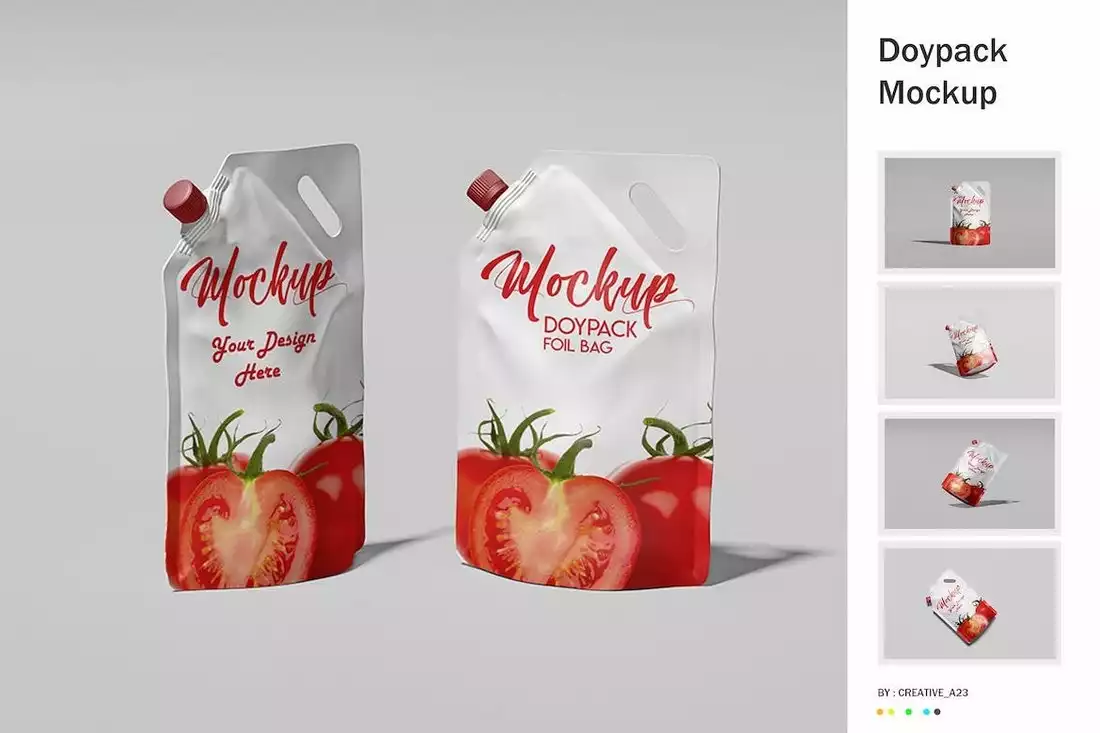 Doypack Pouch Packaging Mockup | Design Shack