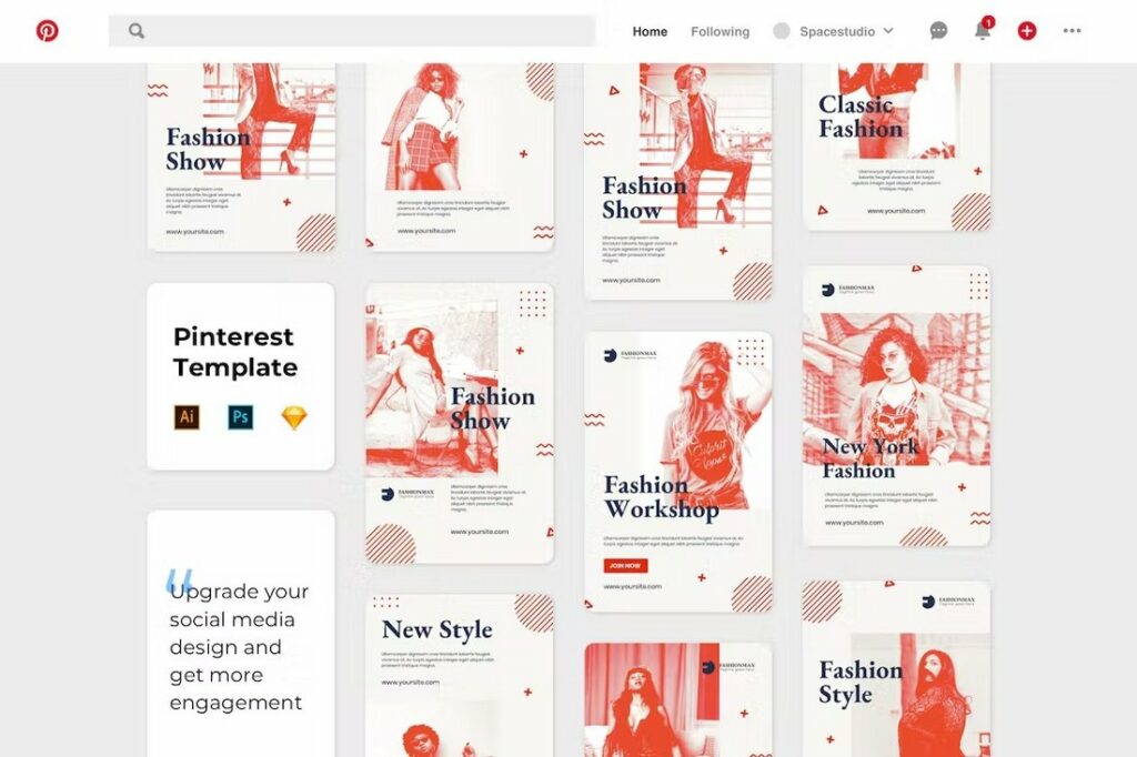 20+ Best Pinterest Templates for Posts & Banners (Free & Pro) | Design ...