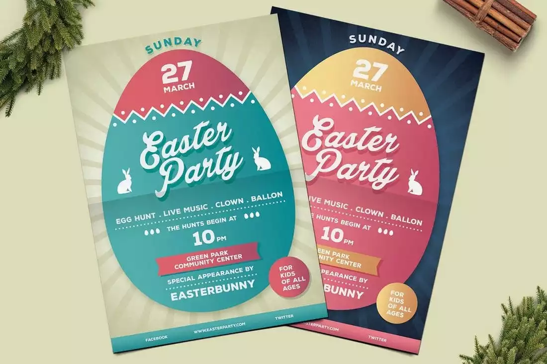 Easter Party Flyer Template | Design Shack