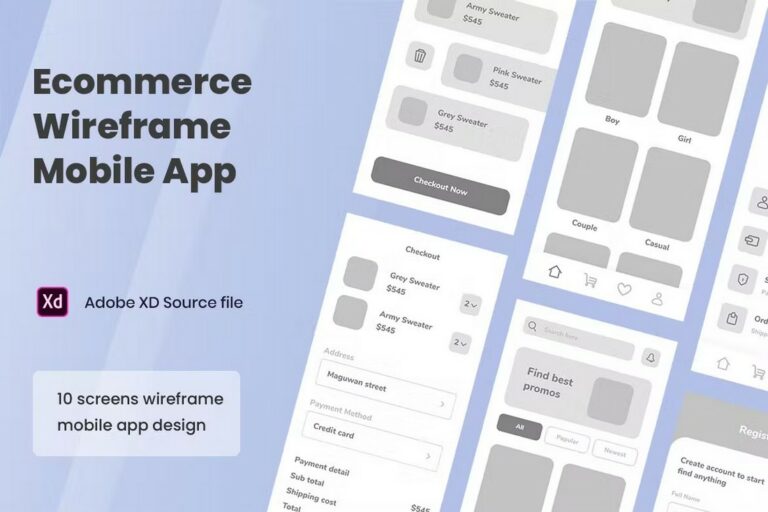 35+ Mobile App Wireframe Templates: iPhone + Android | Design Shack
