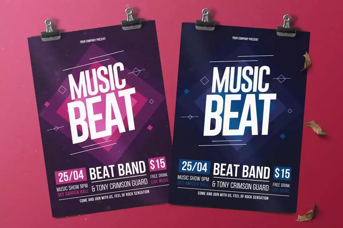 Electro Music Flyer Template | Design Shack