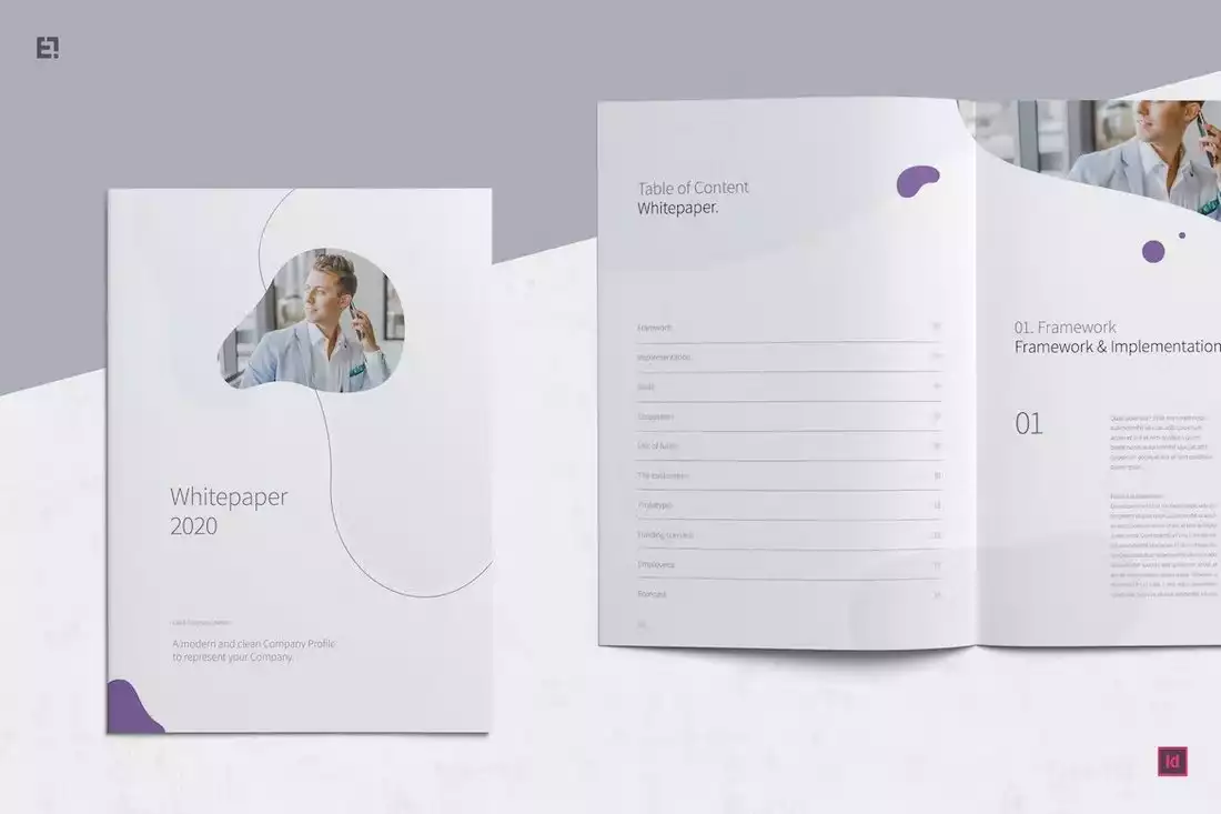 Elegant InDesign White Paper Template | Design Shack