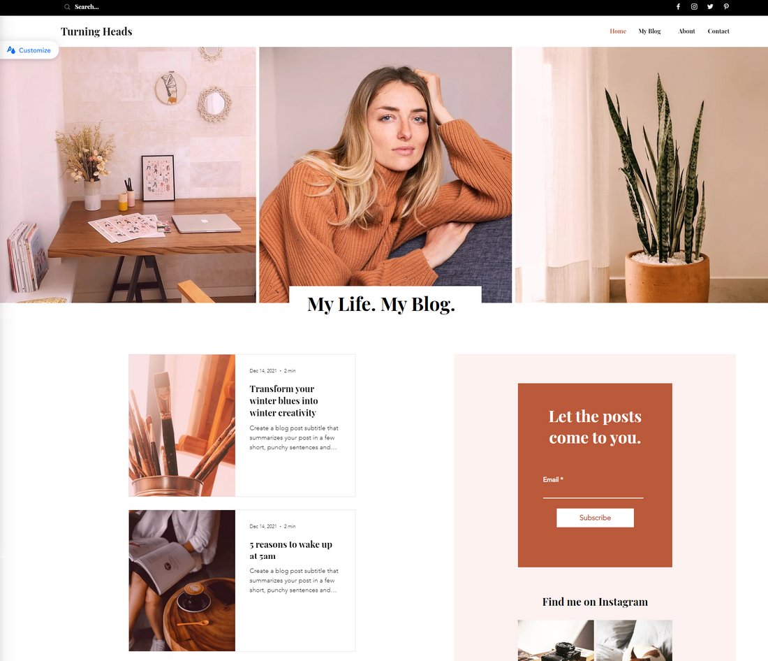 Posh Elixir Blog Blog Website Blog Template Blog Theme Wix Blog 