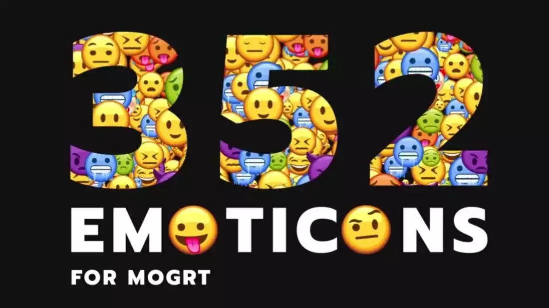 Emoticon Animated Emojis Pack for Premiere Pro | Design Shack