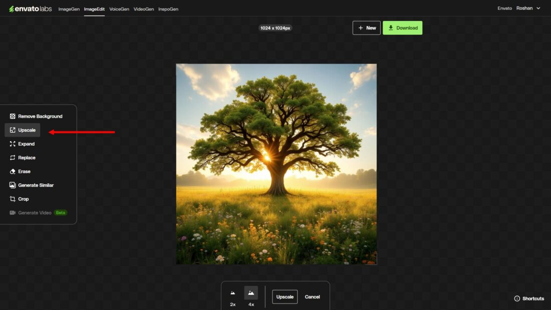 Cara mengedit gambar dengan gambar envato - desainae.com