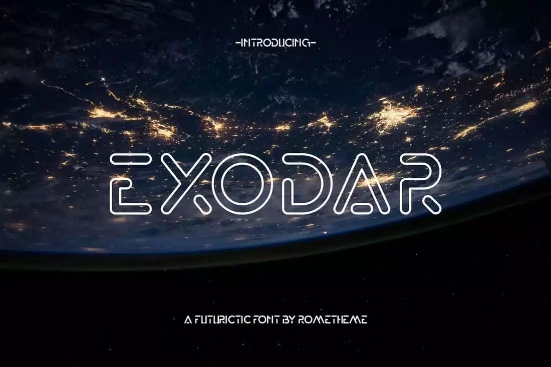 Exodar Space Font | Design Shack