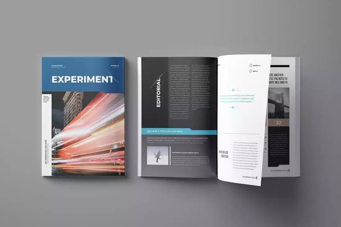 Experiment Magazine Template | Design Shack