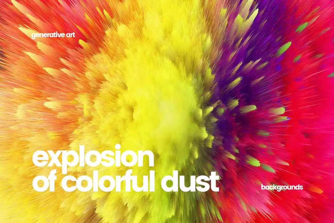 Explosion of Colorful Dust Backgrounds | Design Shack