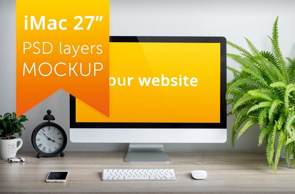 55+ iMac Mockup PSDs, Photos & Vectors 2023 | Design Shack