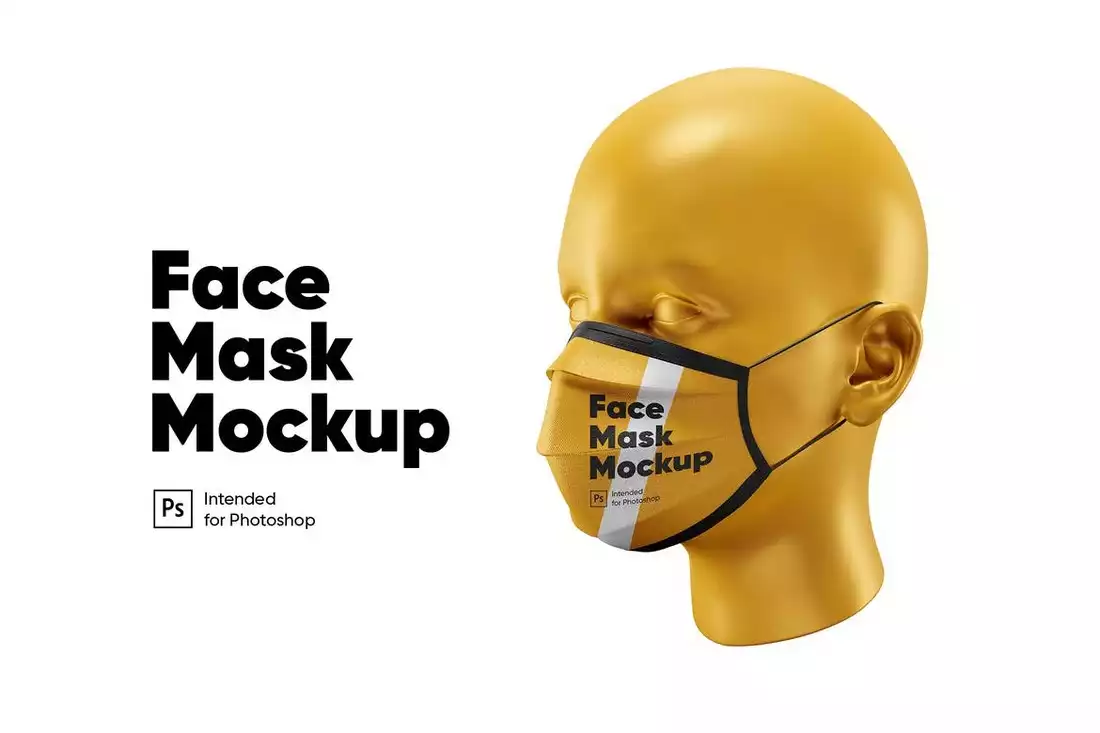 Face Mask Mockup Template | Design Shack