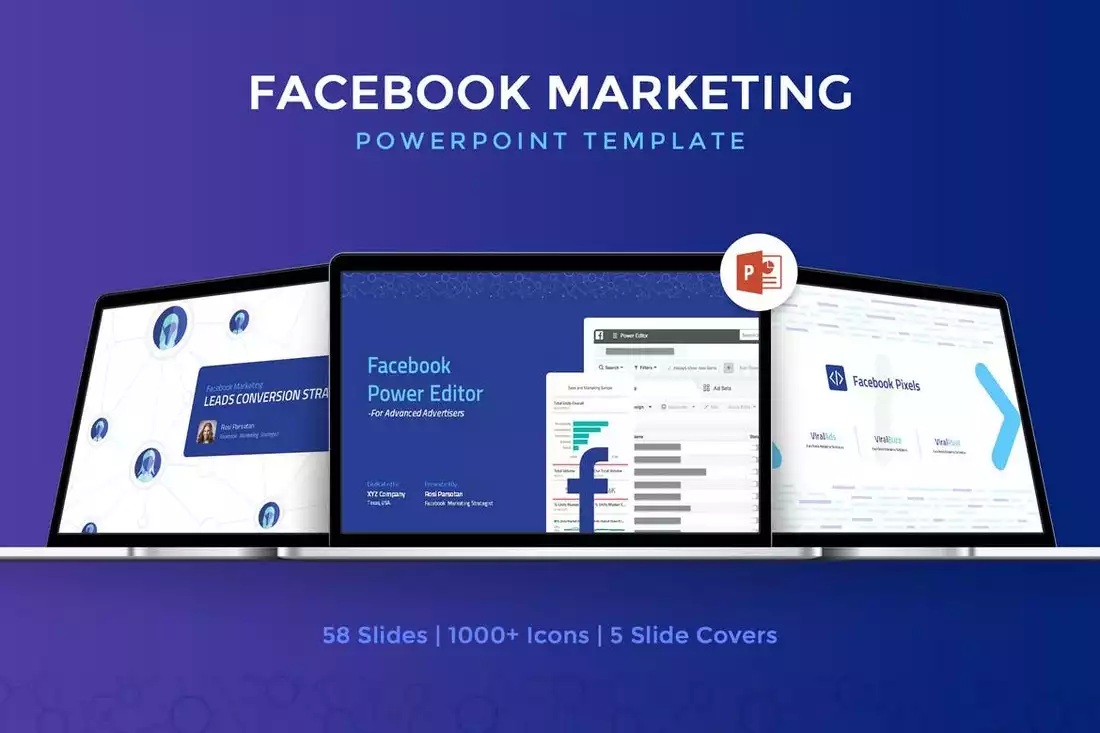 Facebook Marketing Strategy PowerPoint Template | Design Shack
