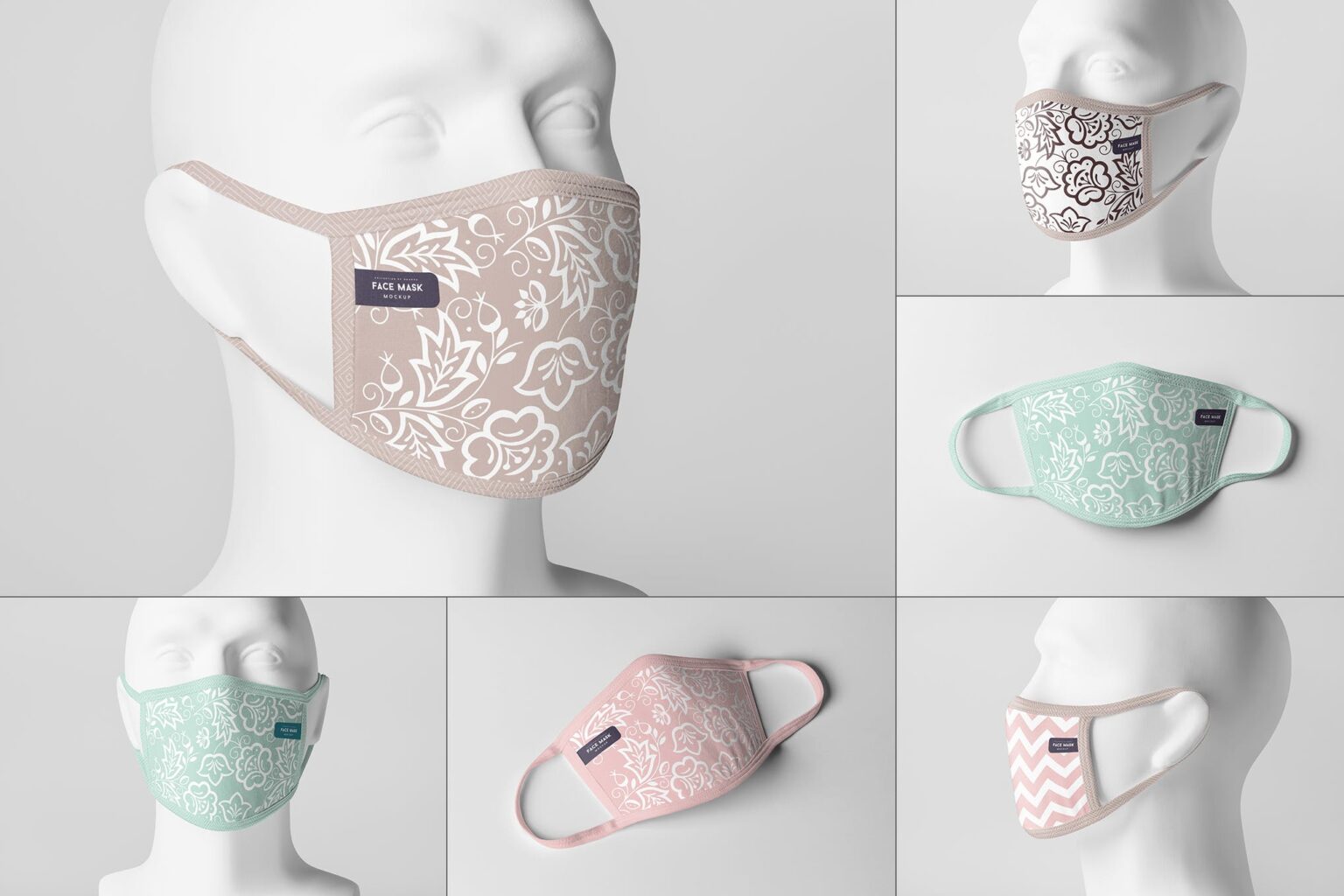 35+ Face Mask Mockup Templates & Overlays | Design Shack