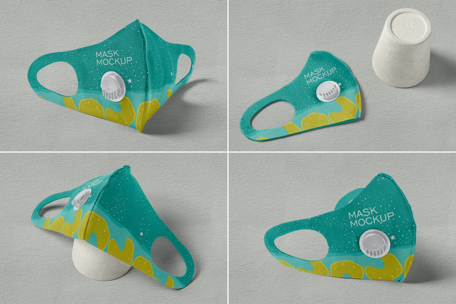 35+ Face Mask Mockup Templates & Overlays | Design Shack