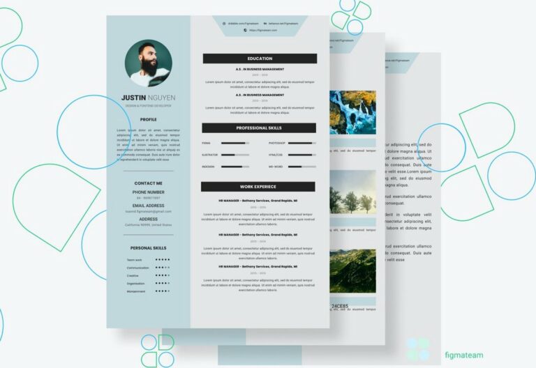 20+ Best Figma Resume & CV Templates | Design Shack